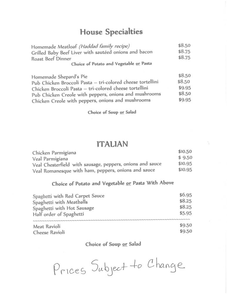 BerkshireMenus.com - Red Carpet Restaurant