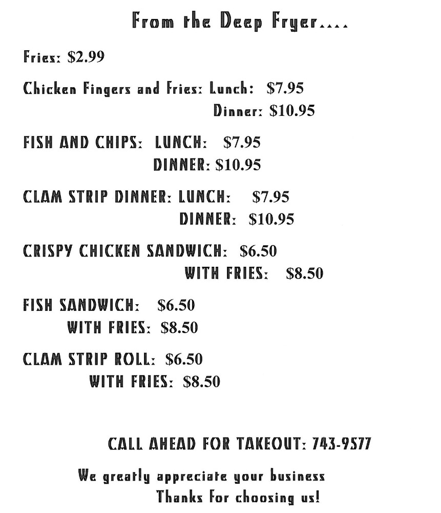 BerkshireMenus.com - Daily Grind