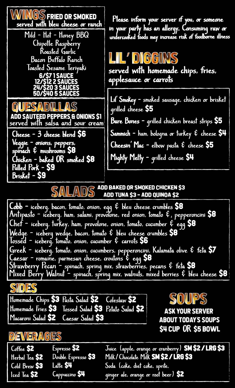 BerkshireMenus.com - Biggin's Diggins