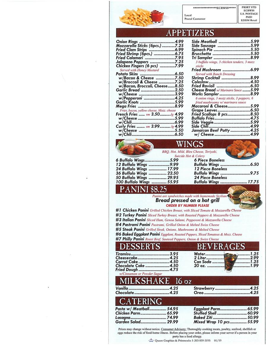 BerkshireMenus.com - Pizza Works