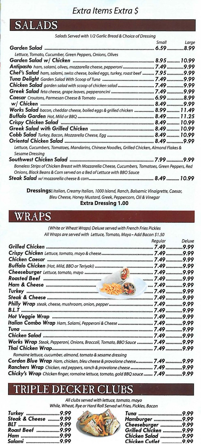 BerkshireMenus.com - Pizza Works