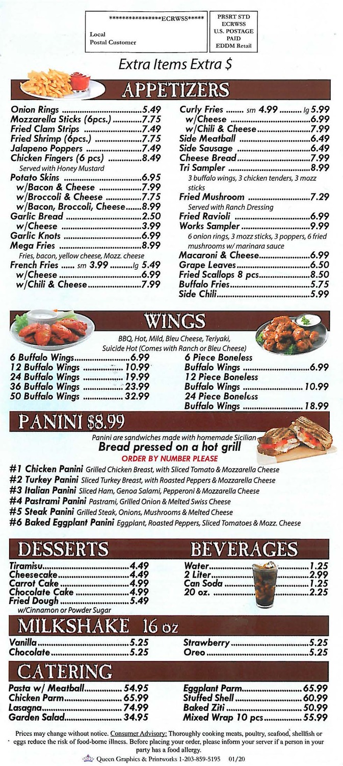 BerkshireMenus.com - Pizza Works