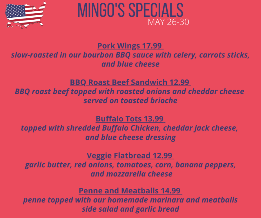 BerkshireMenus.com - Mingo's
